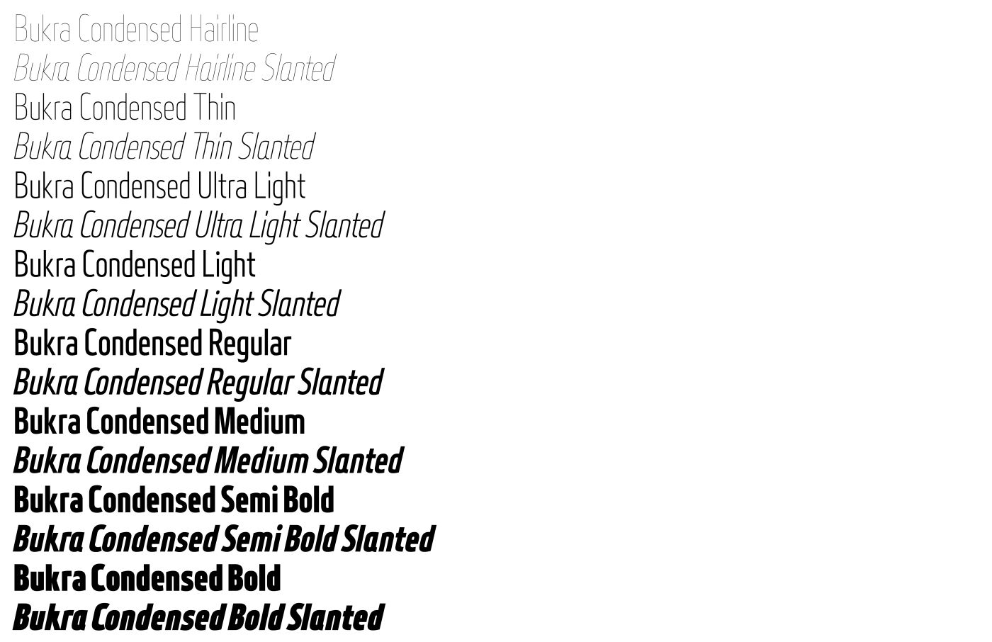 Type Design: Bukra by Adrien Midzic