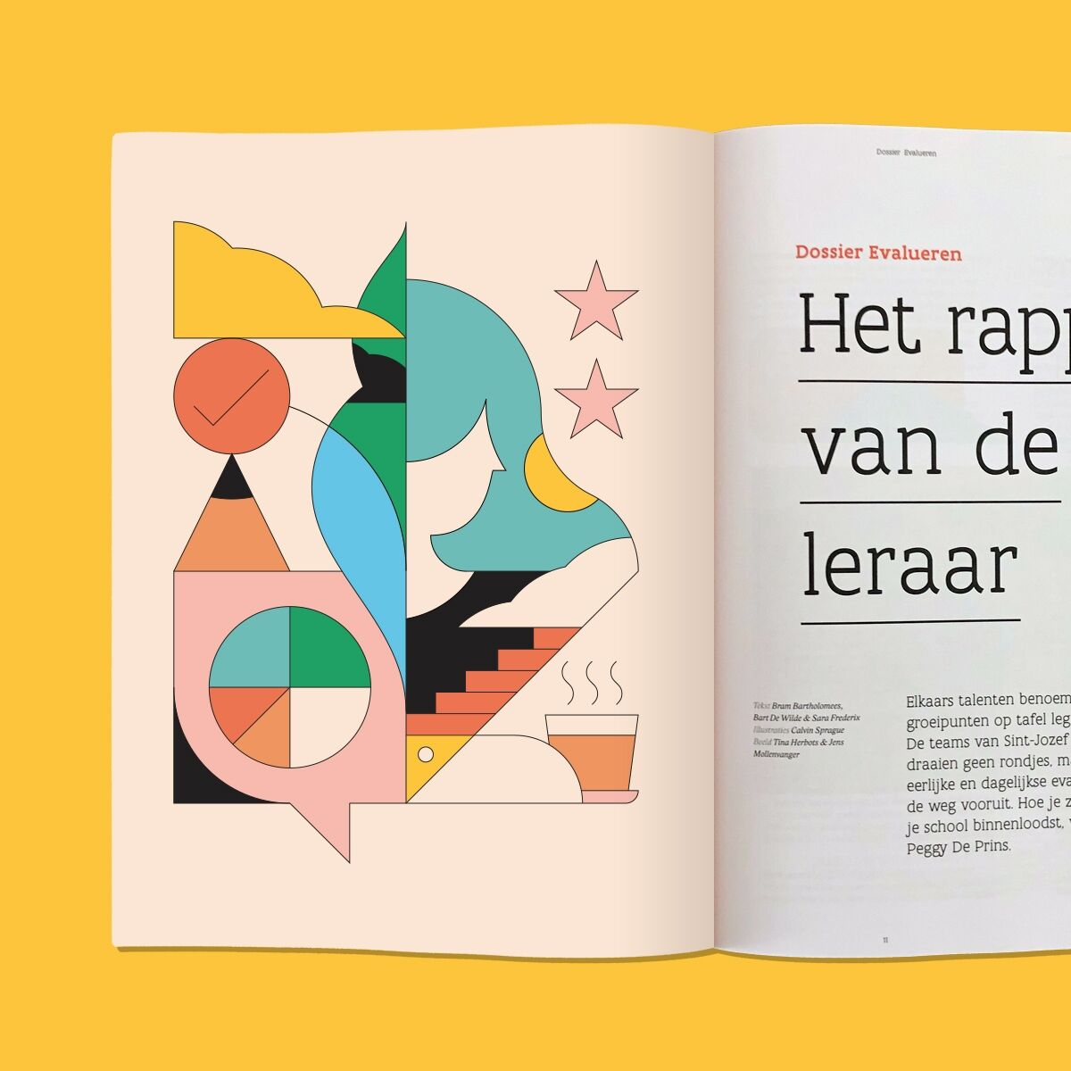 Illustration : Klasse Magazine par Calvin Sprague