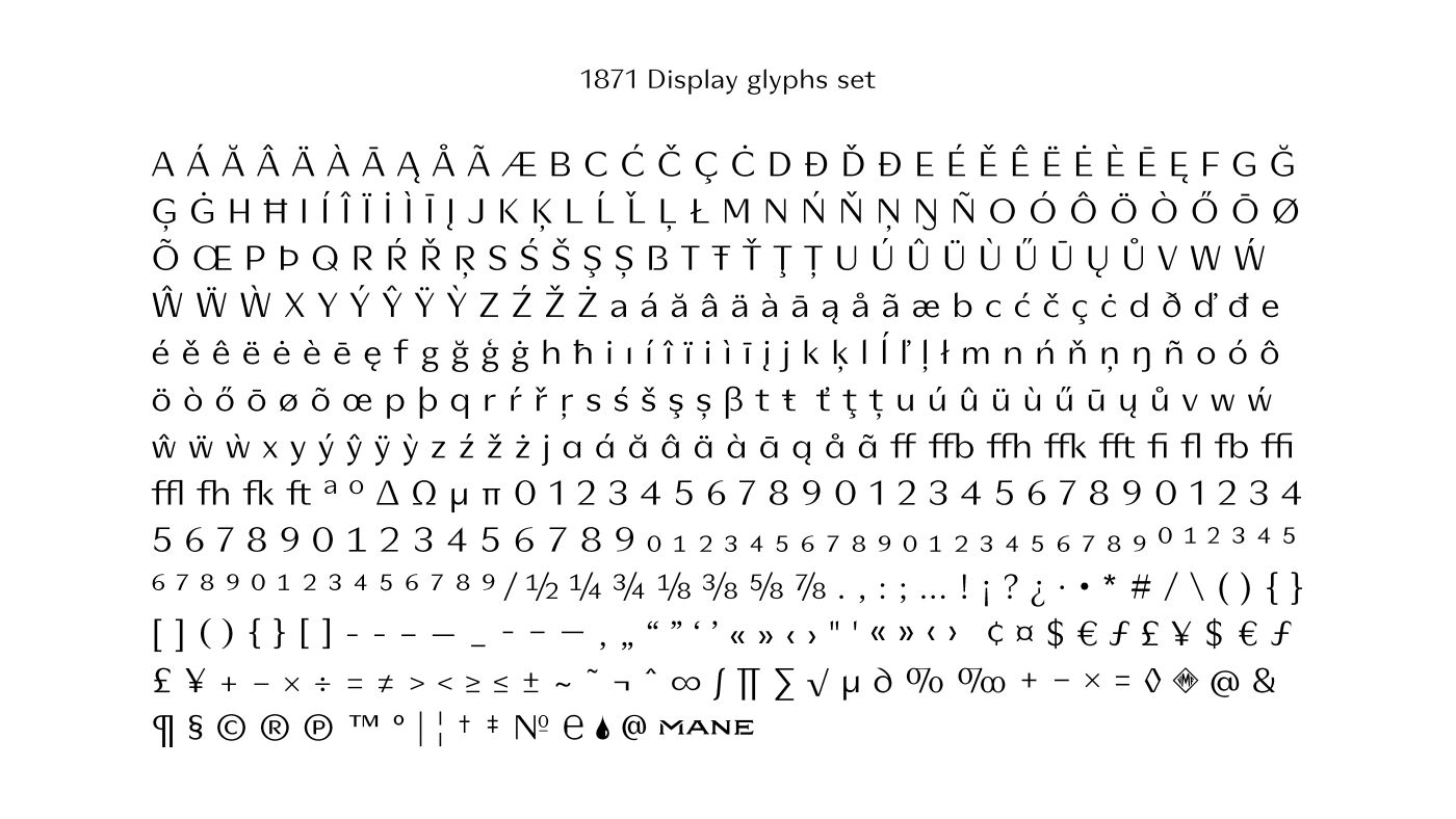 Design de caractères : Mane Fragrance Custom Font-Family par Adrien Midzic