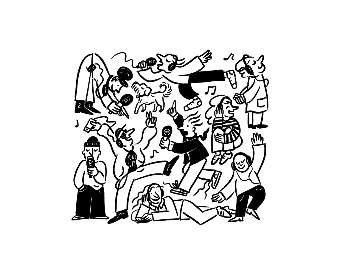 Illustration : RADIO 357 par Maria Milenko