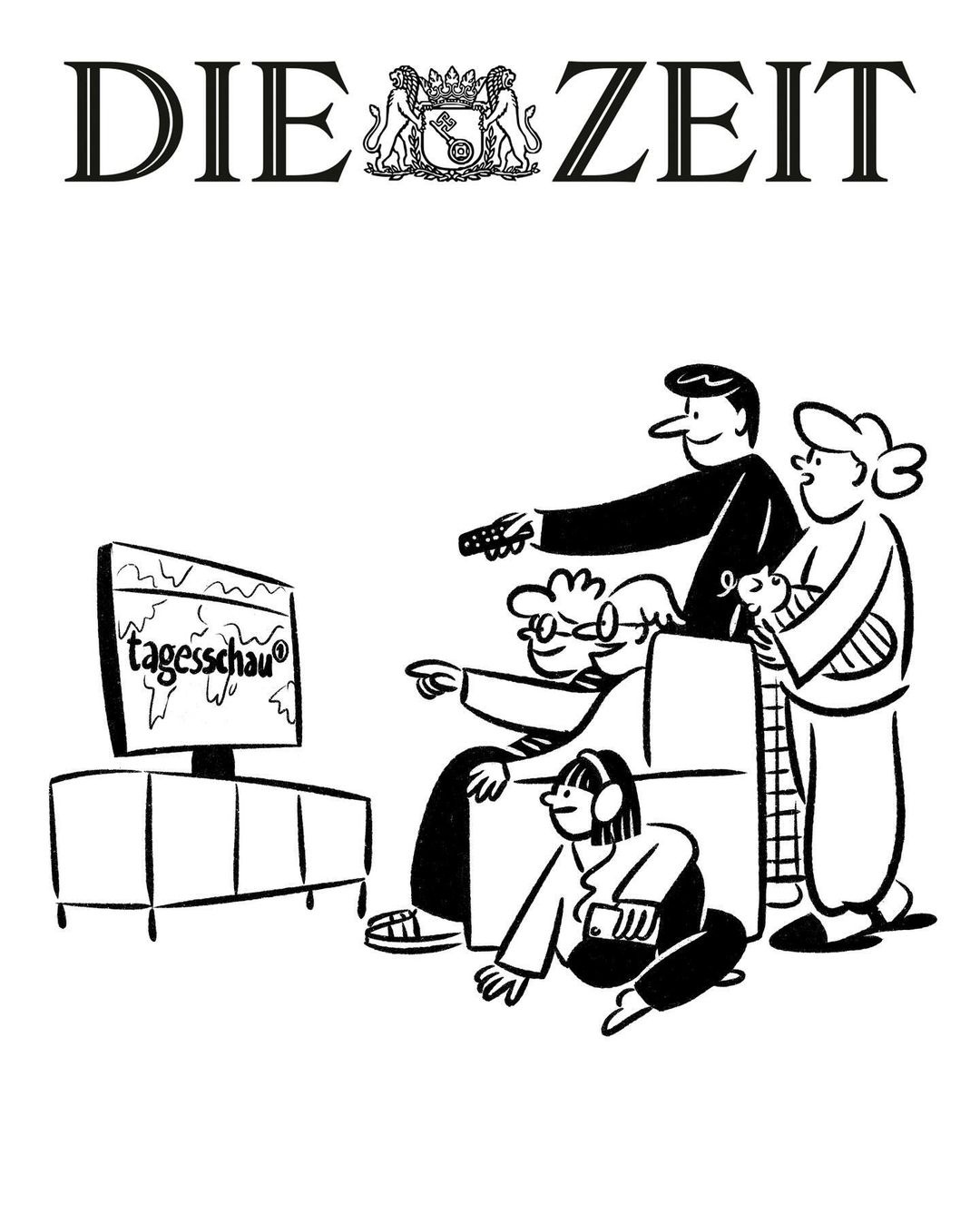 Digital Art, Illustration et Rédaction : ZEIT MAGAZINE par Maria Milenko
