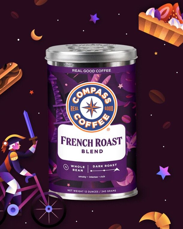 Illustration : Compass Coffee : Cherry Blossom par Catherine Pearson