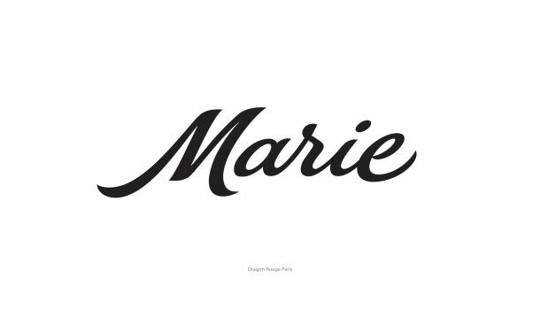 Calligraphy: Marie by Peter